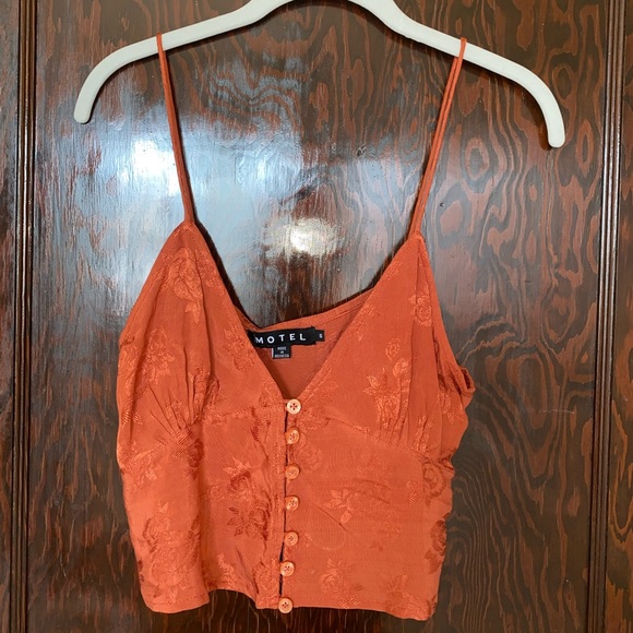Motel Rocks | Tops | Motel Satin Crop Tank | Poshmark